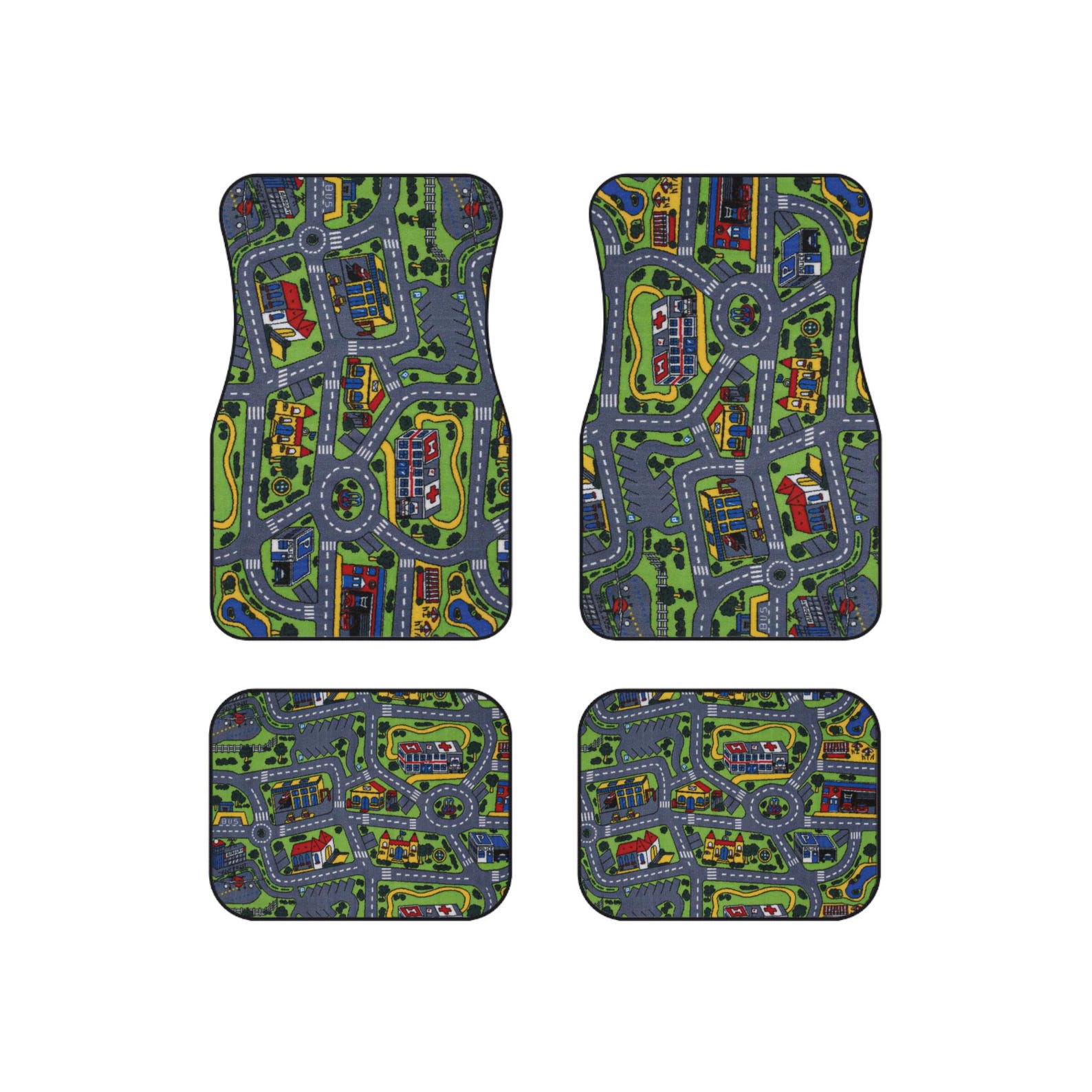 City Carpet Car Floor Mats (set of 4), Car Mats, 90s Nostalgia, Floor ...