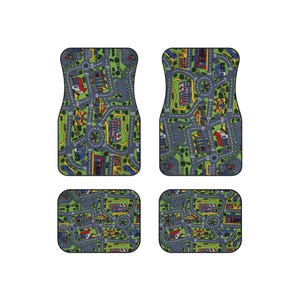 City Carpet Car Floor Mats (set of 4), Car Mats, 90s Nostalgia, Floor ...