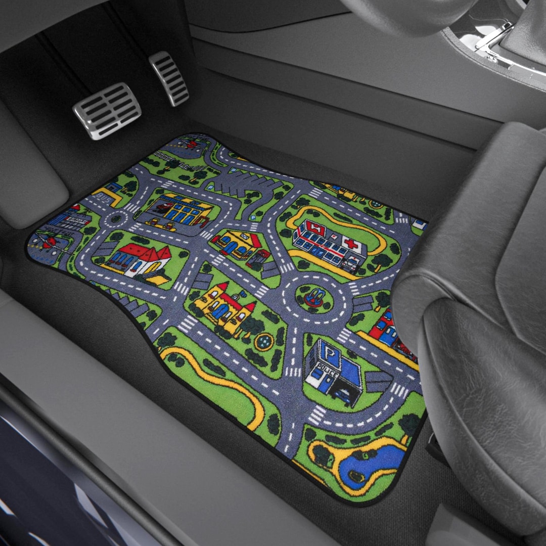 City Carpet Car Floor Mats (set of 4), Car Mats, 90s Nostalgia, Floor ...