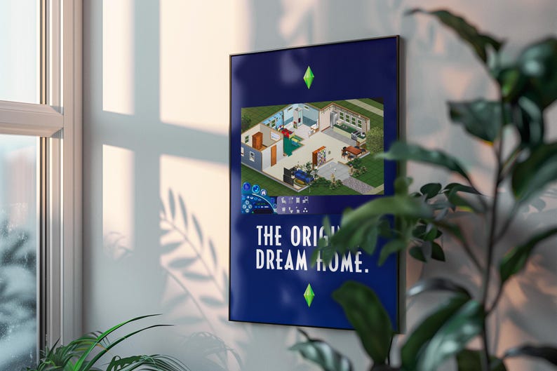Sims 1 Poster, the Sims Poster, Gamer Gift, Retro Gaming Poster, PC ...