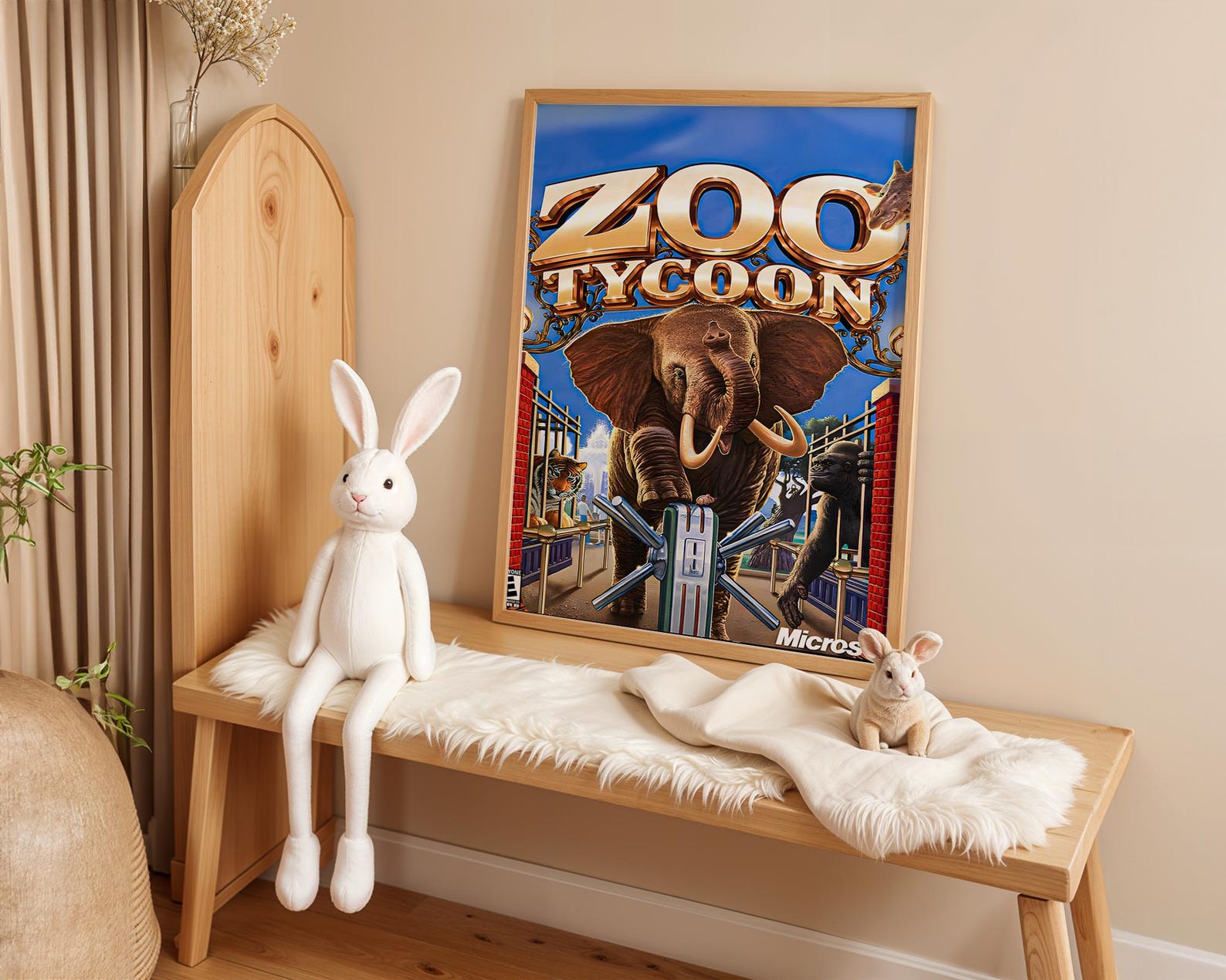 Zoo Tycoon Poster, Video Game Poster, Gaming Room Decor, 90s Nostalgia ...