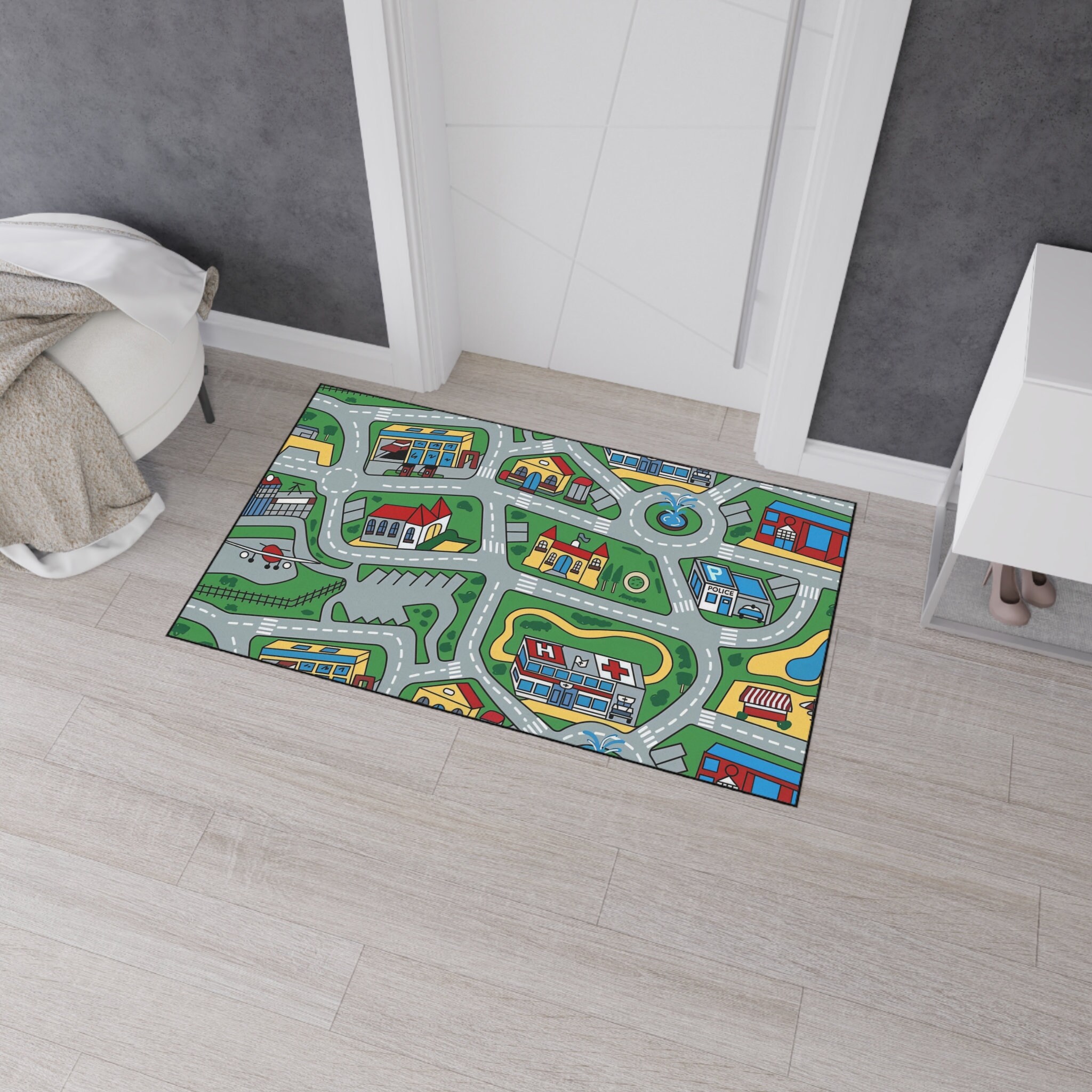 City Rug Nostalgia Floor Mat, 90s Nostalgia, Nostalgia Gift, Toy Car ...