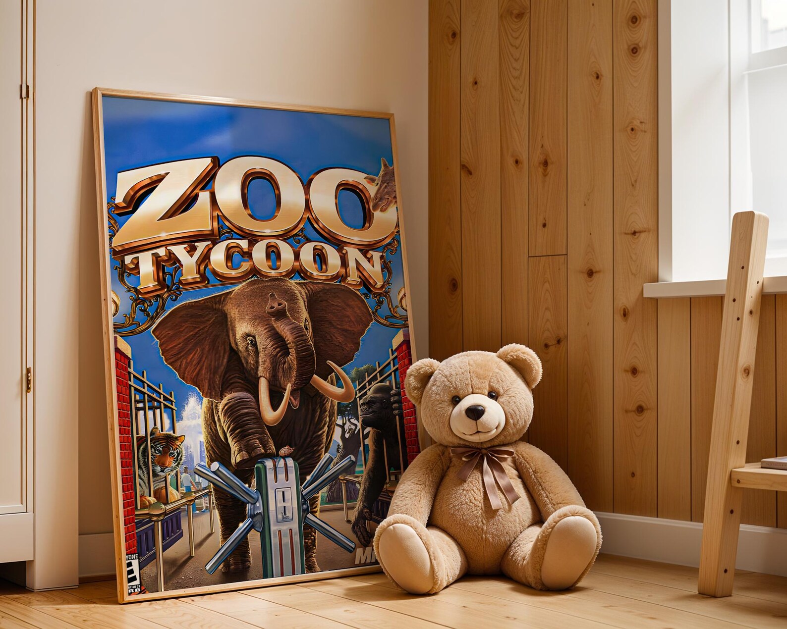 Zoo Tycoon Poster, Video Game Poster, Gaming Room Decor, 90s Nostalgia ...