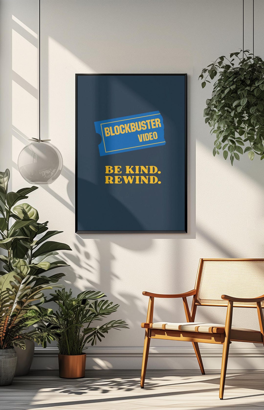 Blockbuster Be Kind Rewind Poster, 90s Nostalgia Poster, Nostalgia ...