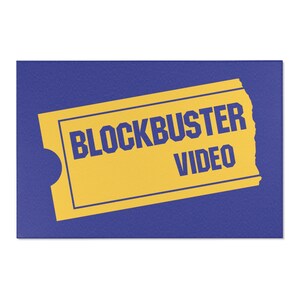 Blockbuster Video Rug, Retro Style VHS Movie Lovers, 90s Nostalgia ...