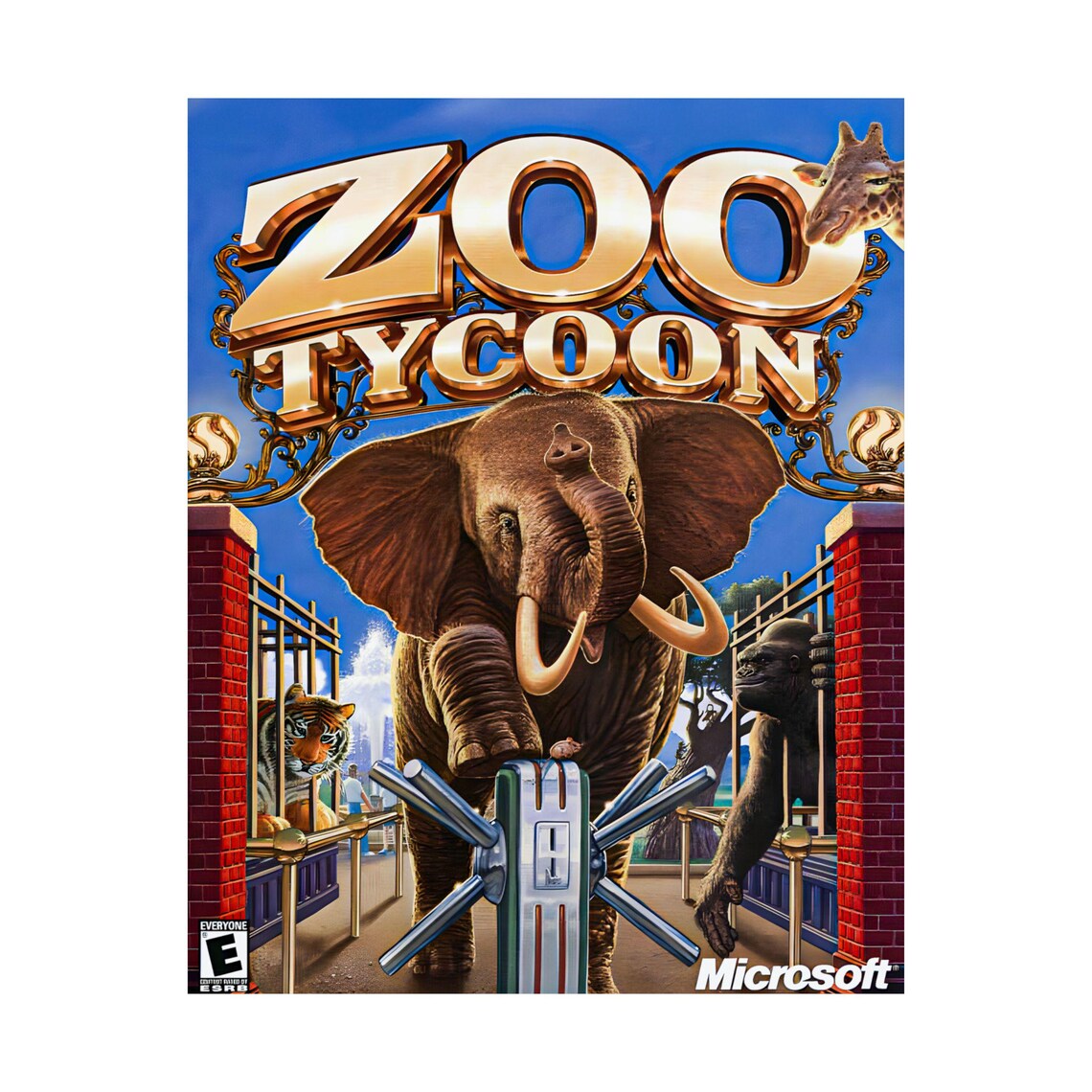 Zoo Tycoon Poster, Video Game Poster, Gaming Room Decor, 90s Nostalgia ...