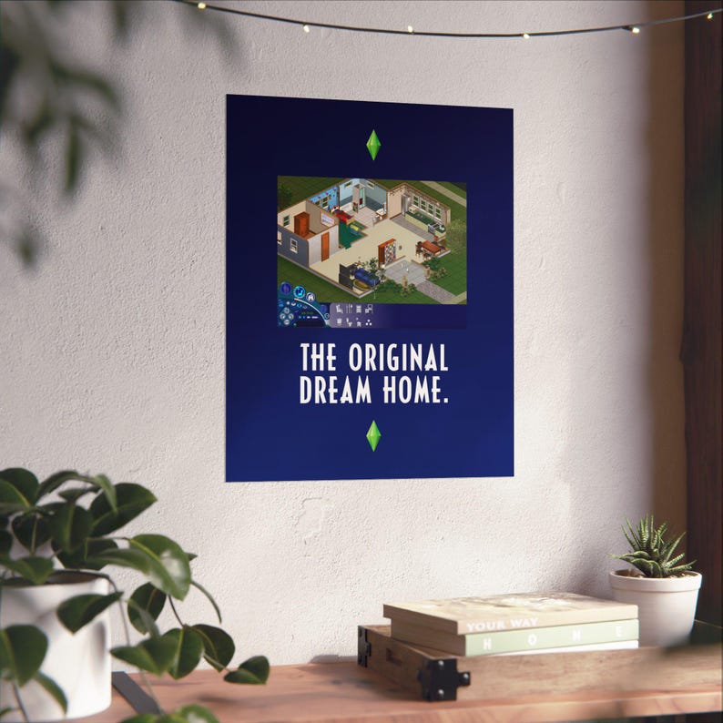 Sims 1 Poster, the Sims Poster, Gamer Gift, Retro Gaming Poster, PC ...