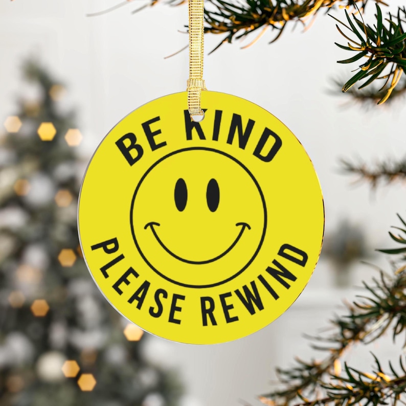 Blockbuster Be Kind Rewind Ornament, 90s Christmas Ornament, Movie ...
