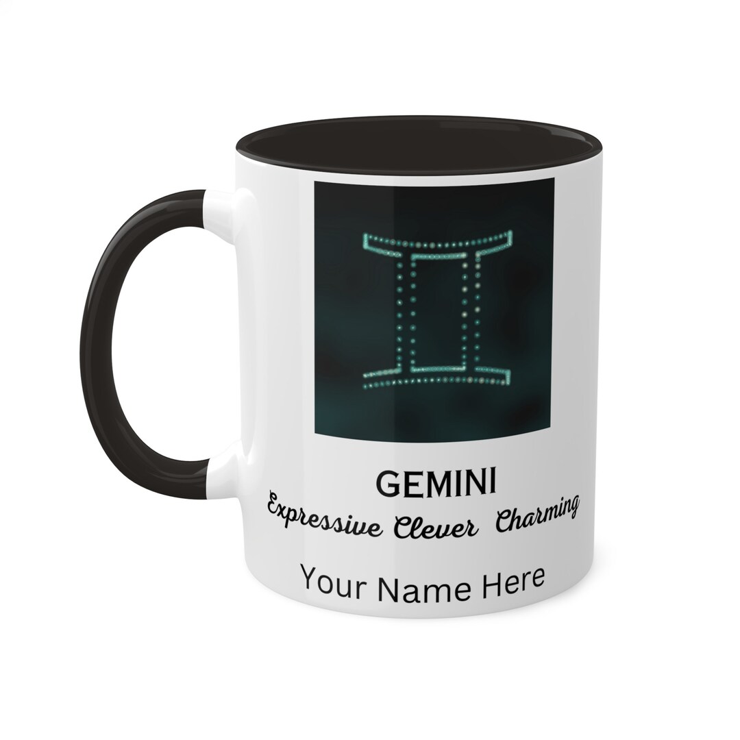 Gemini Mug, Gemini Cup, Personalized Gemini Mug, Gemini Birthday Mug ...