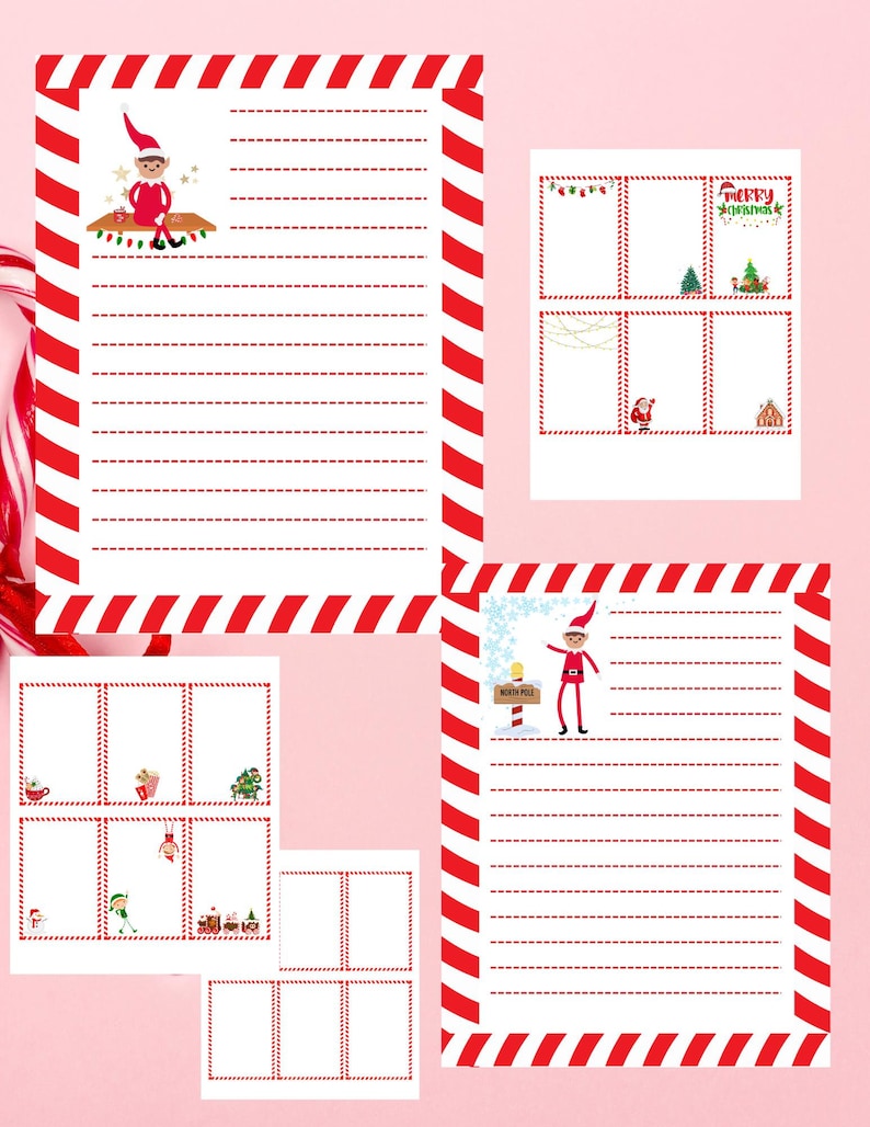 Elf Letter Elf Cards - Etsy