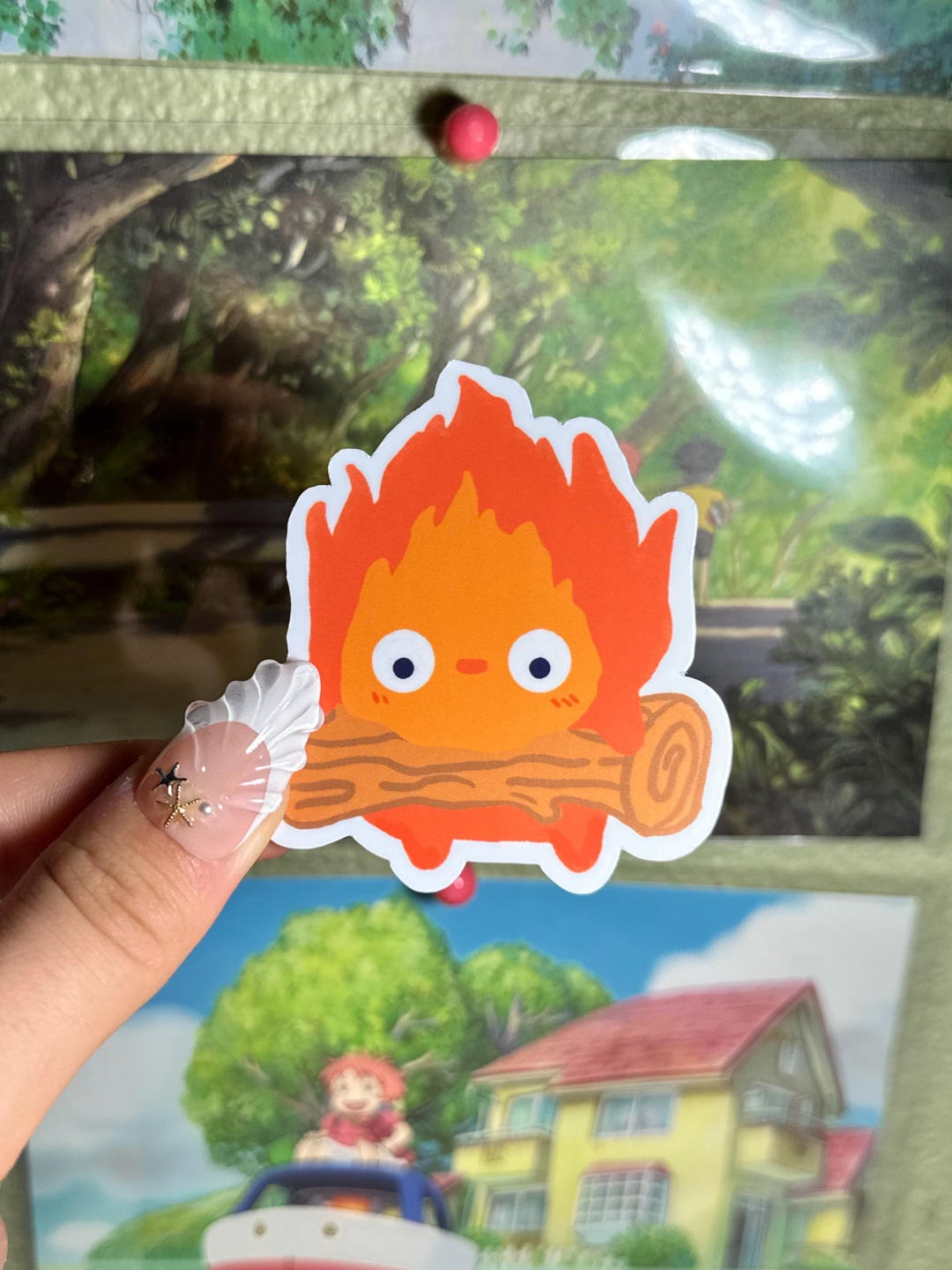 Sticker Calcifer Fire : Ghibli Anime, vinyle imperméable - Etsy France