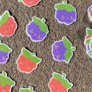 Small Berry Friends Glossy Sticker Pack Cute Small Berry Stickers ...