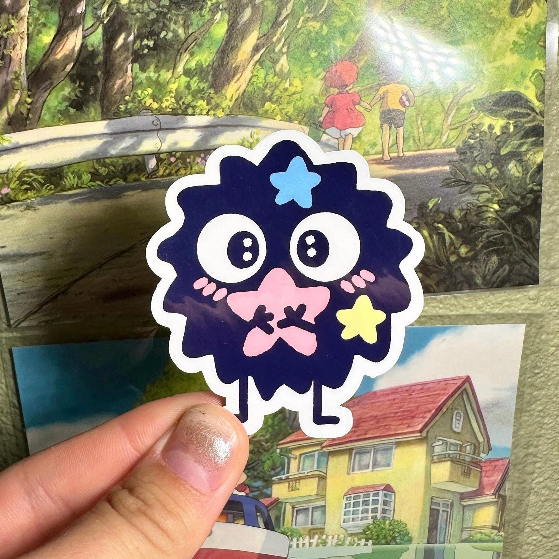 Cute Soot Sprites Sticker – Studio Ghibli Totoro Inspired, Waterproof ...