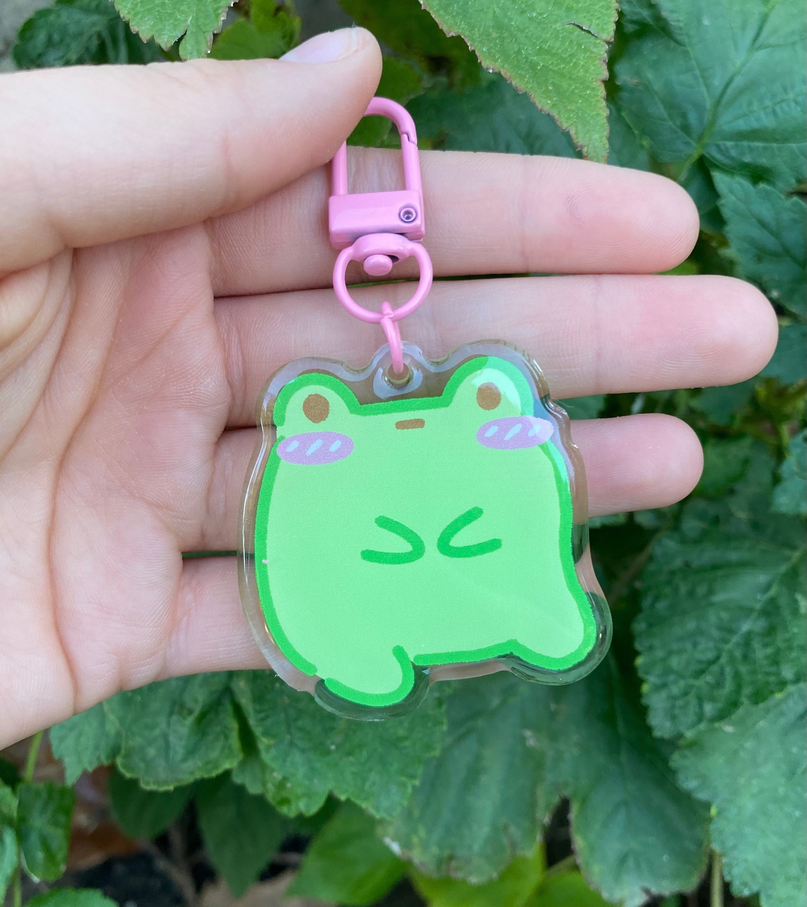 Epoxy Froggie Keychain Cute Frog Keychain, Kawaii Keychain, Waterproof ...