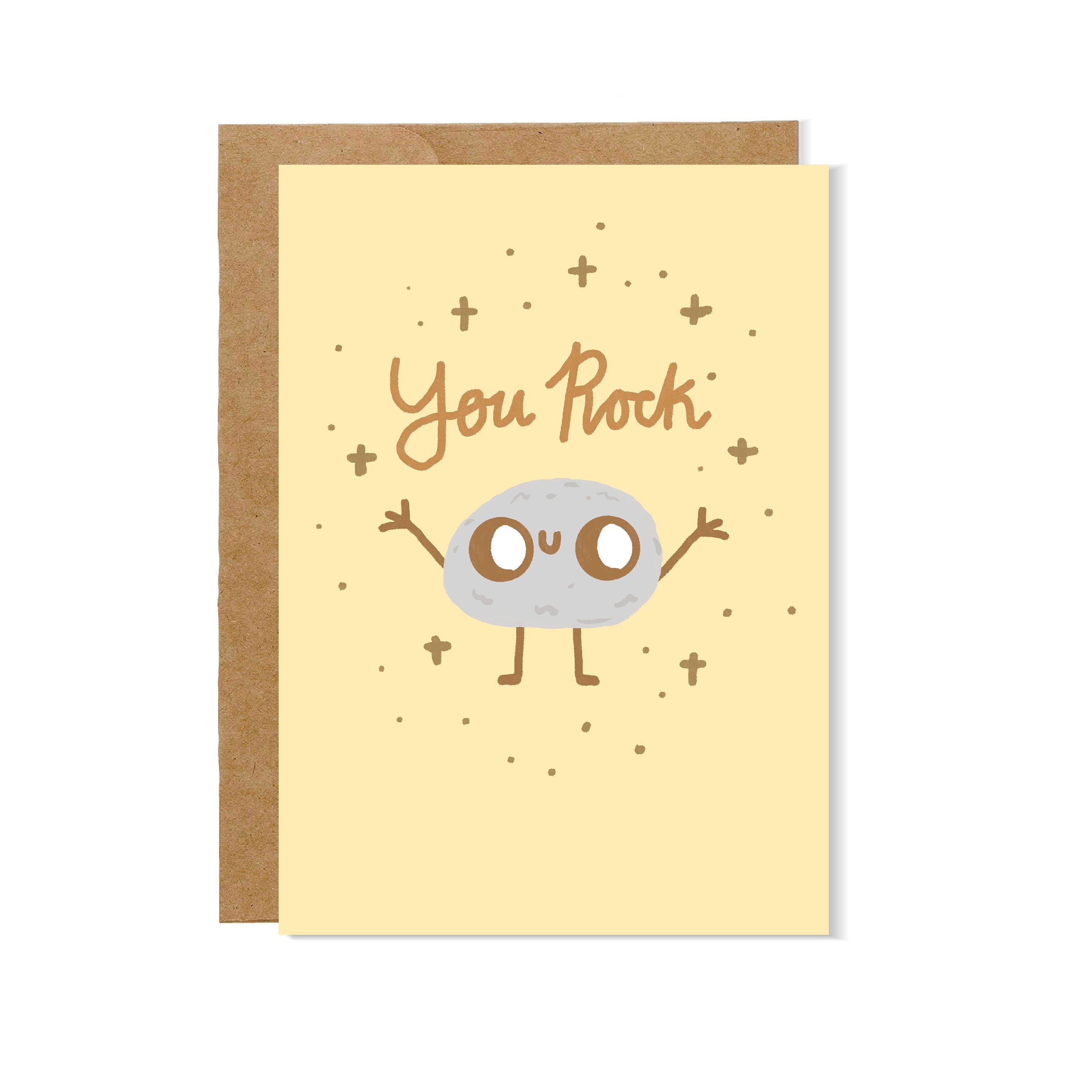 You Rock Greeting Card, Motivational Card, Uplifting Card, Birthday ...