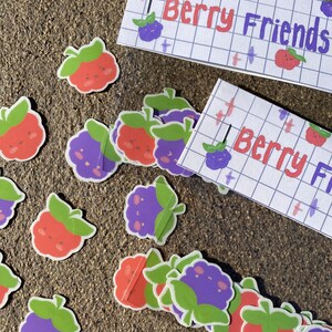 Small Berry Friends Glossy Sticker Pack Cute Small Berry Stickers ...