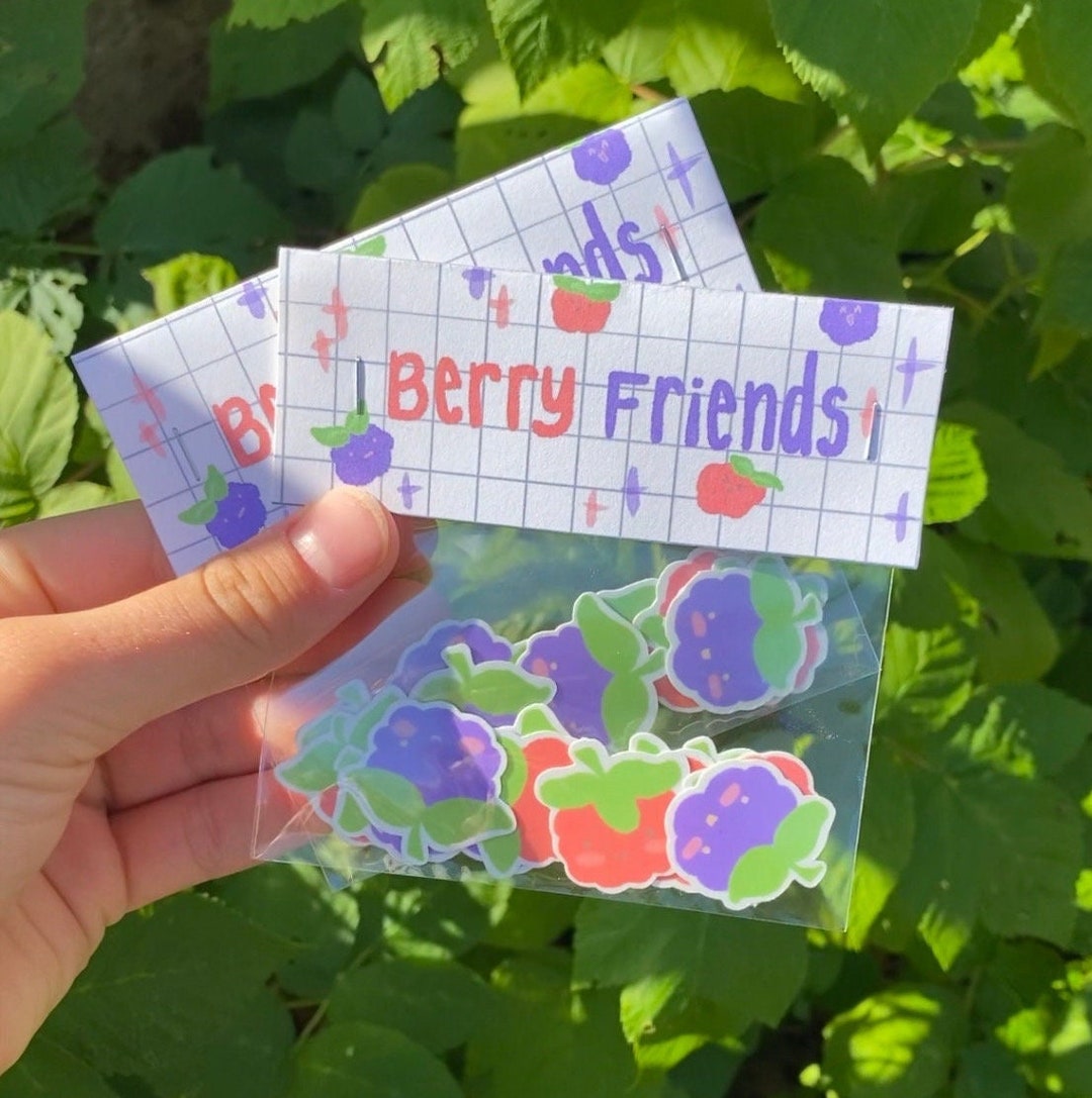 Small Berry Friends Glossy Sticker Pack Cute Small Berry Stickers ...