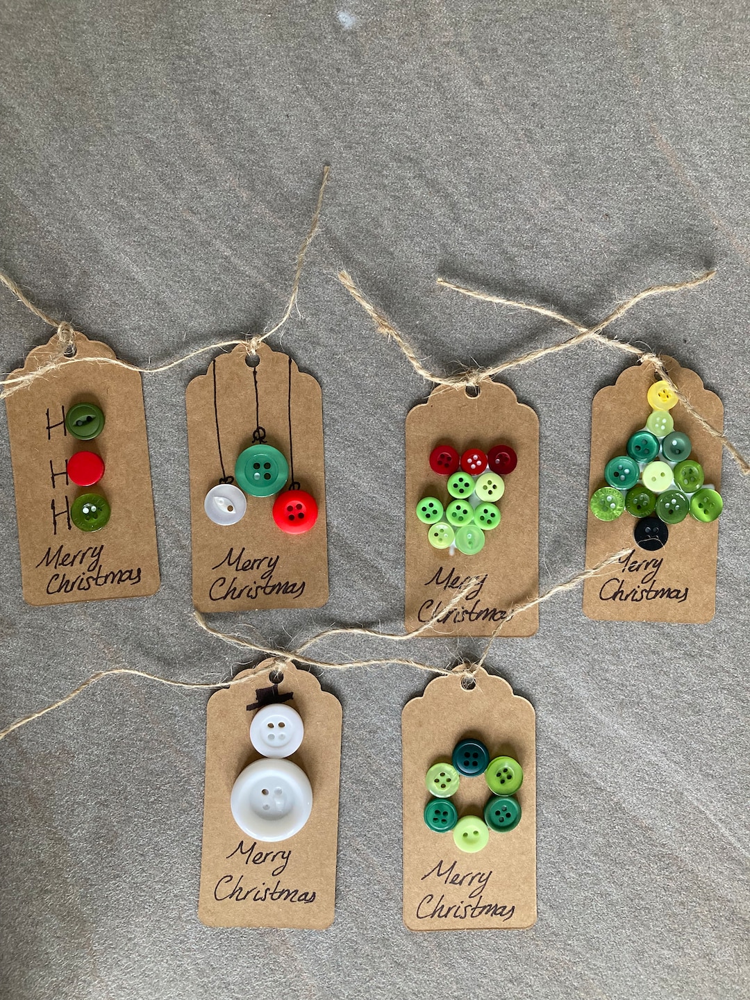 Christmas Gift Tags, Handmade Christmas Gift Tags for Family and ...