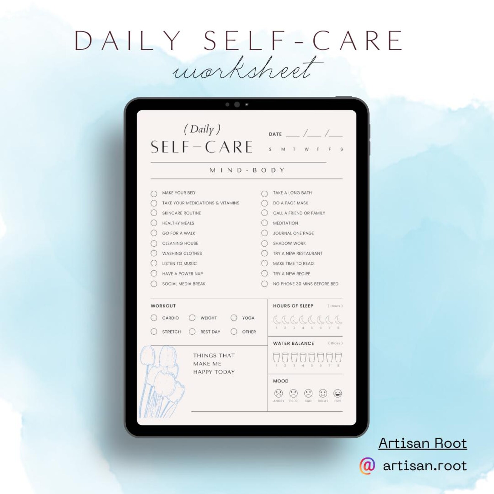 Daily Self-care Journal: Mind-body Wellness Prompts & Checklists ...