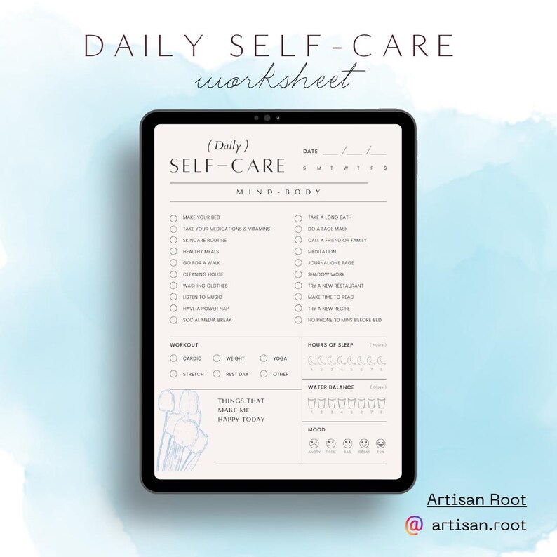 Daily Self-care Journal: Mind-body Wellness Prompts & Checklists ...