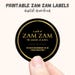 Zam Zam Water Gift Labels: Islamic Event Stickers (PNG, PDF Digital ...