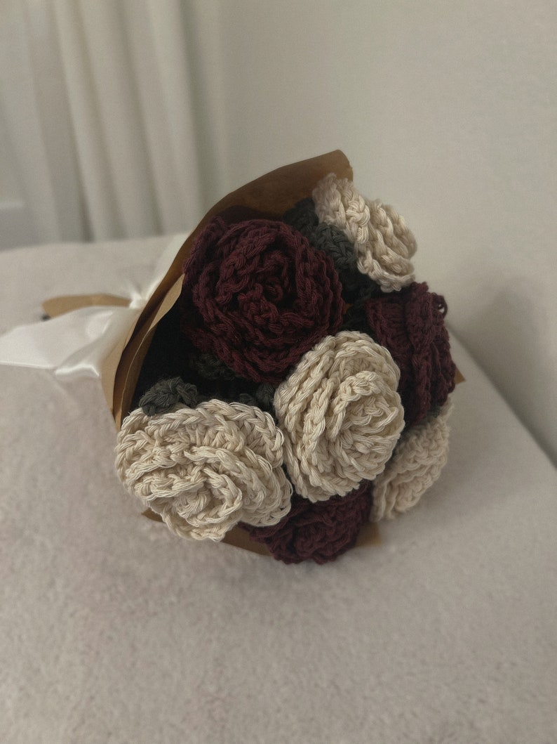 Crochet Rose Bouquet - Etsy