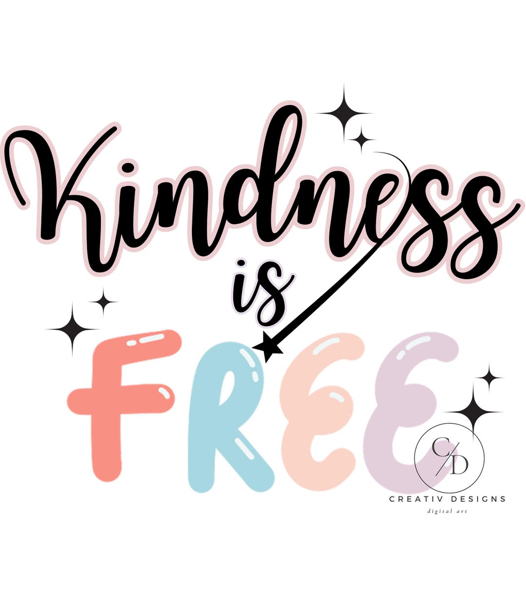 Kindness is Free Png | Kindness Png | Kindness Digital Download | Be ...