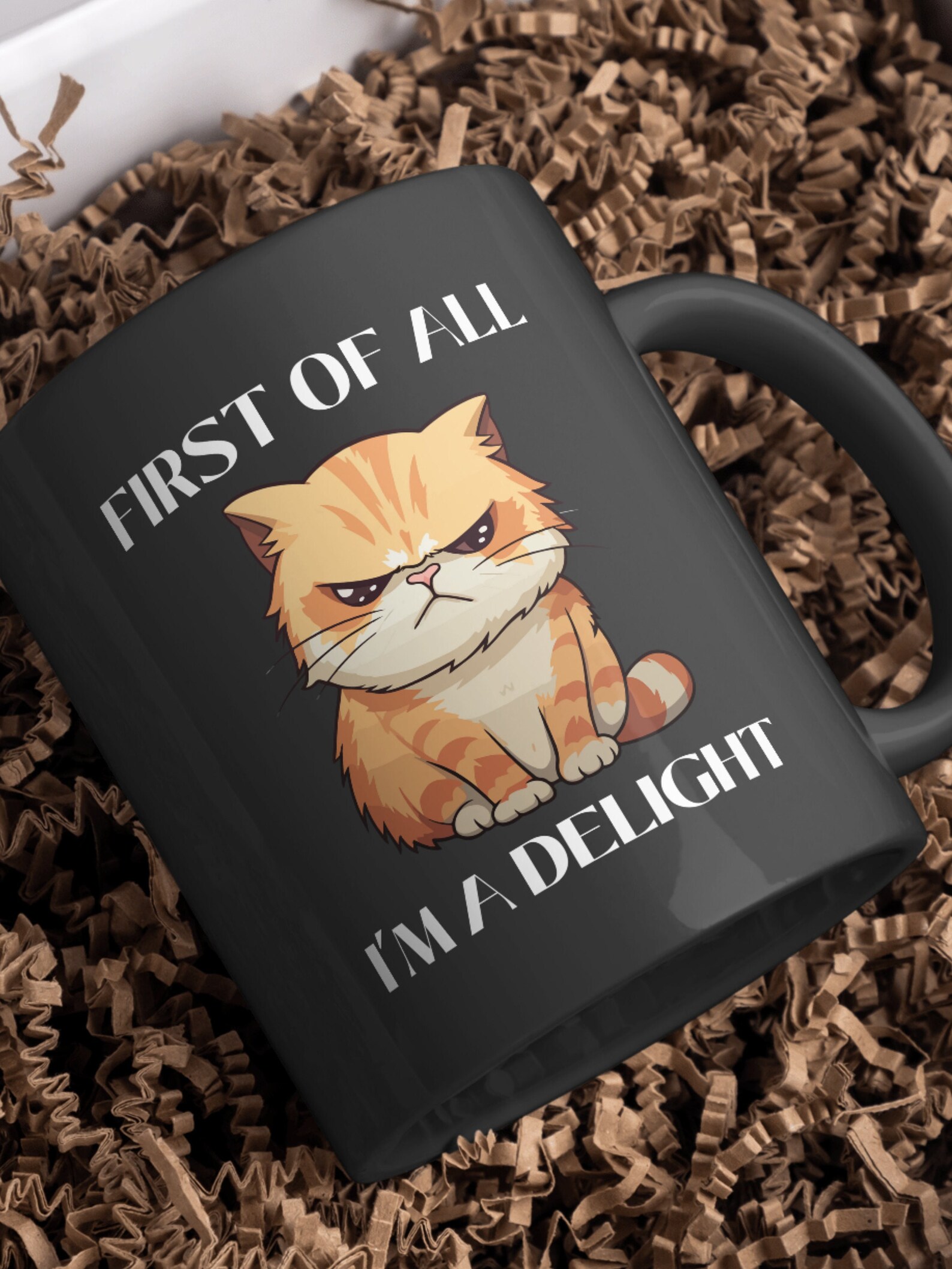 Grumpy Ginger Cat T-shirt Design: Funny Cat PNG, SVG (digital Download ...