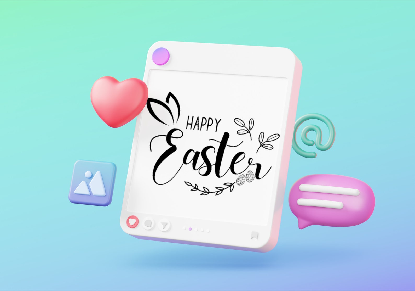 Happy Easter Digital File; PNG, SVG, JPG - Etsy