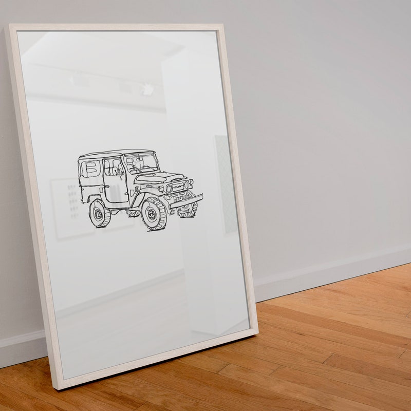 Land Cruiser Drawing - Etsy Australia