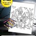 10 Halloween (intermediate) Coloring Pages - Kids Coloring Book ...