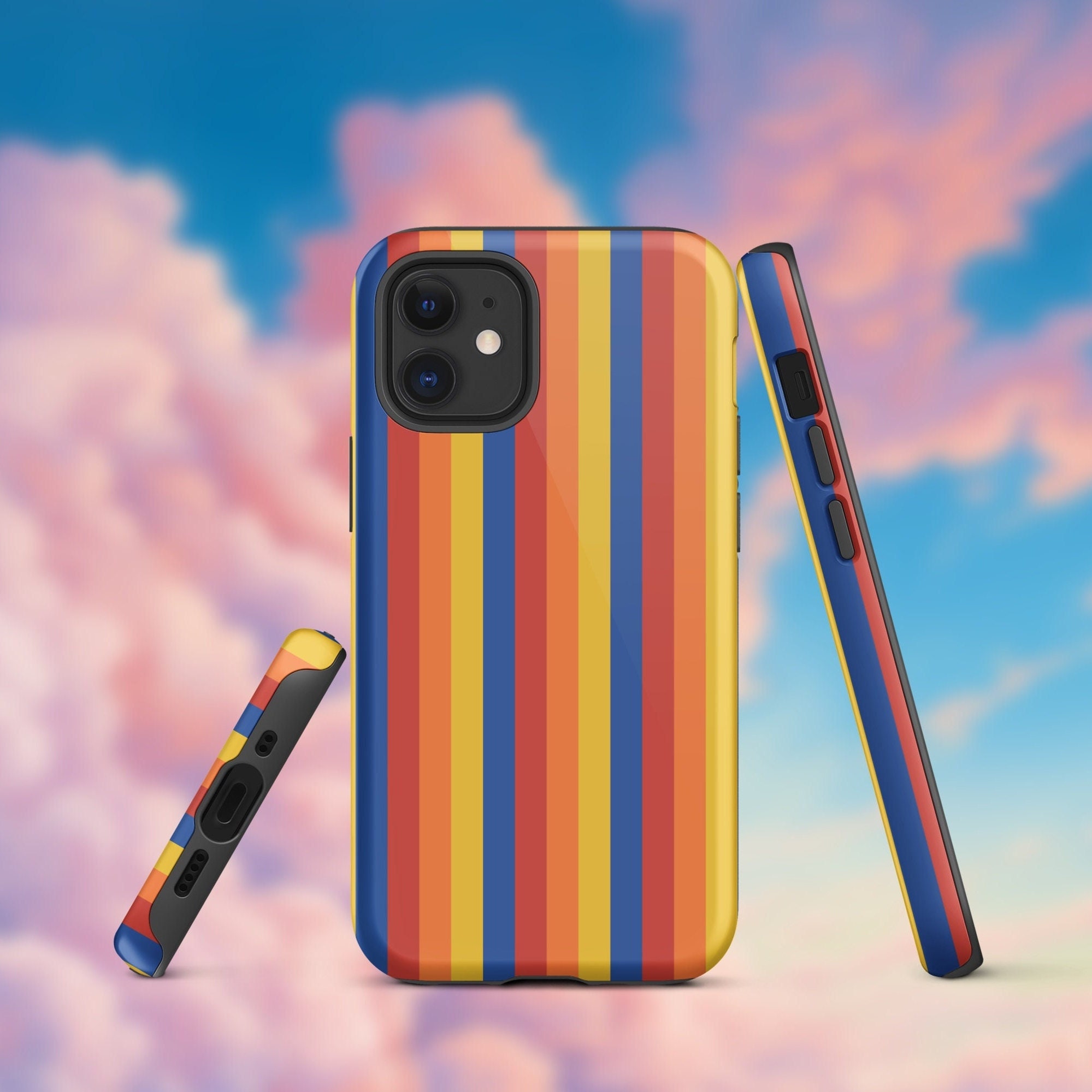 Rainbow Clown Stripes Clowncore Dual Layer Tough Case for - Etsy