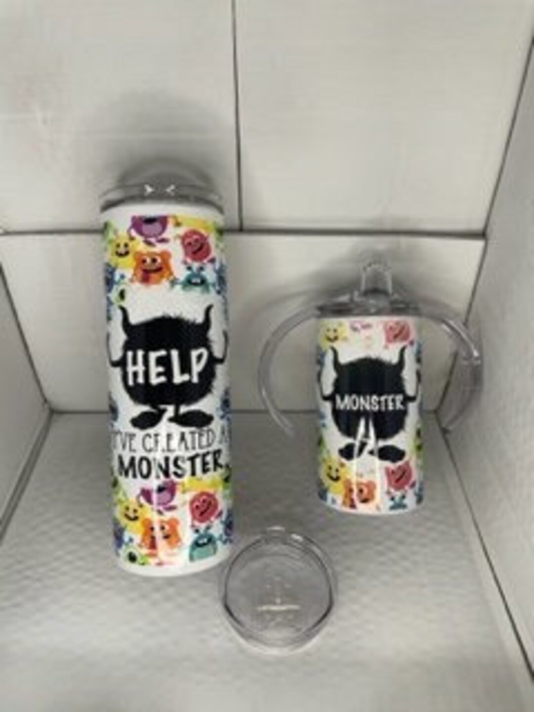 20 0z Sublimation Help I've Created a Monster and Monster Cups - Etsy