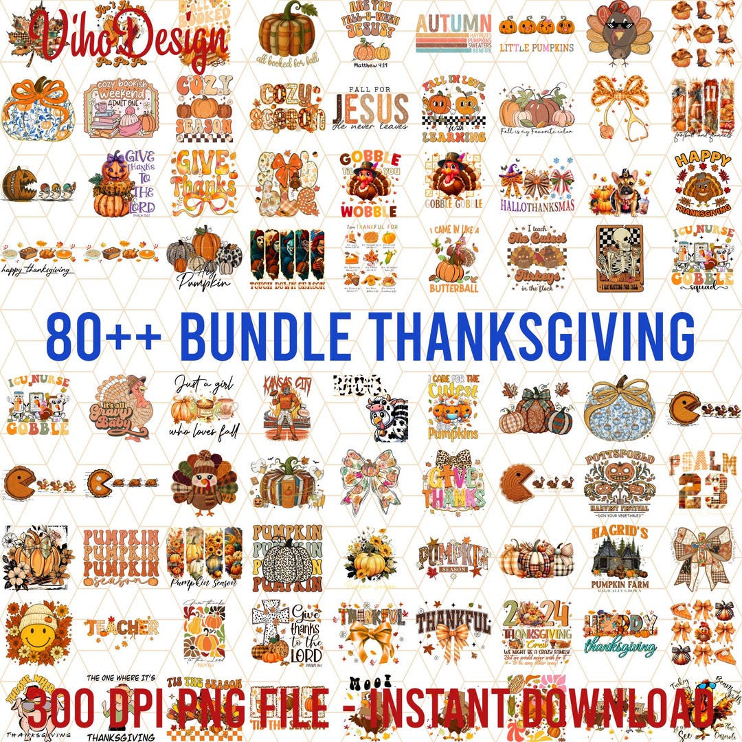 80++ Thanksgiving Bundle Png, Thanksgiving Mega Bundle Png, Turkey Png ...