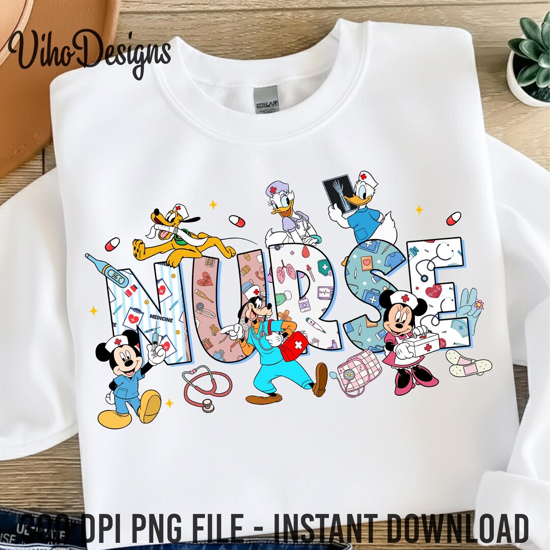 Disney Nurse Png, Goofy Nursing Png, Minnie Nurse Week Png, Nurse ...