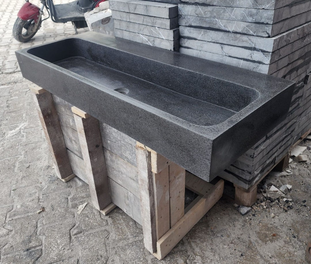 Black Marble Sink, Black Basalt Stone Sink, Special Order Sink, Marble ...