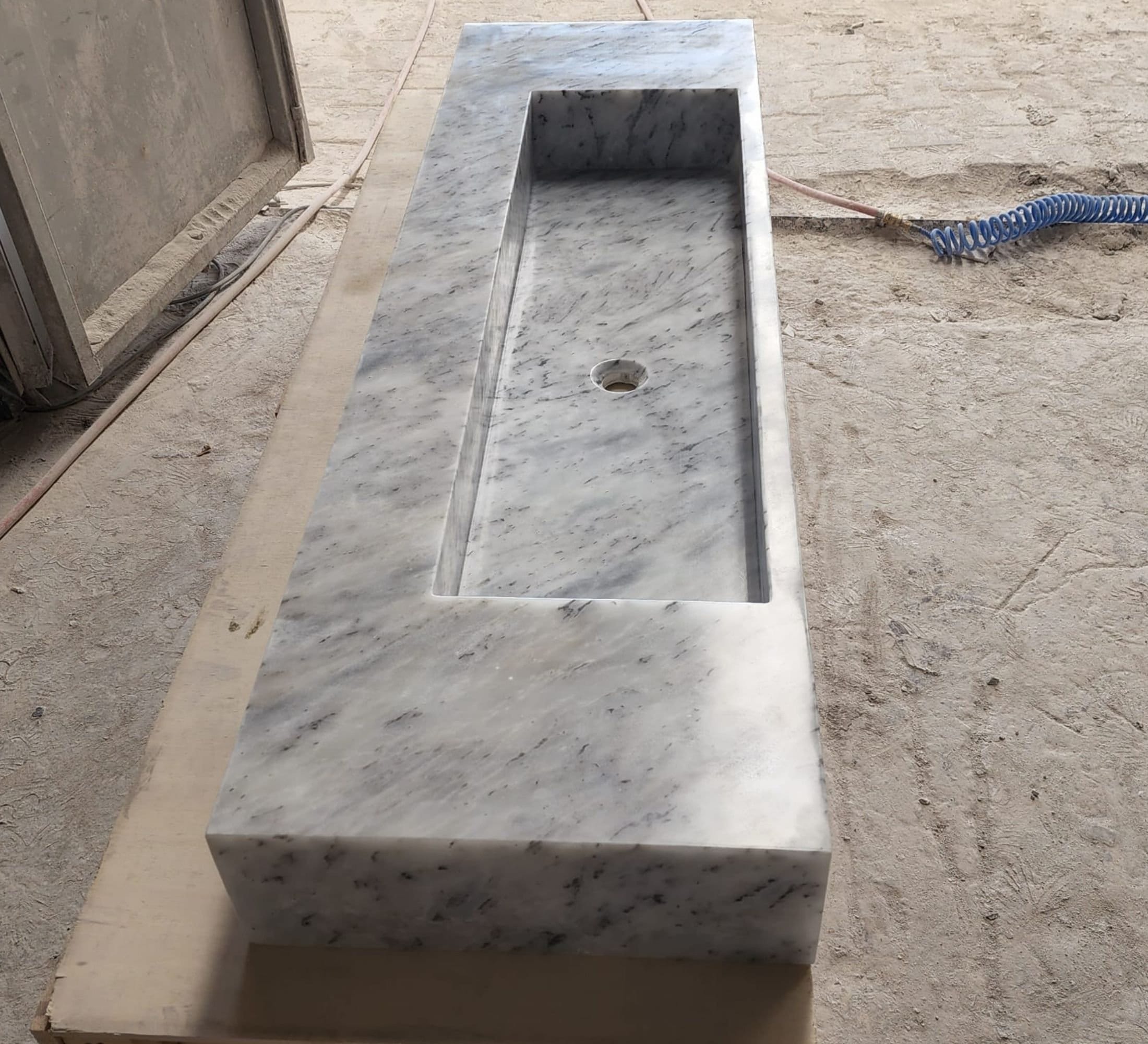 Carrara Marble Sink, Marble Sink, Wall Sink, Carved Sink, Special Order ...