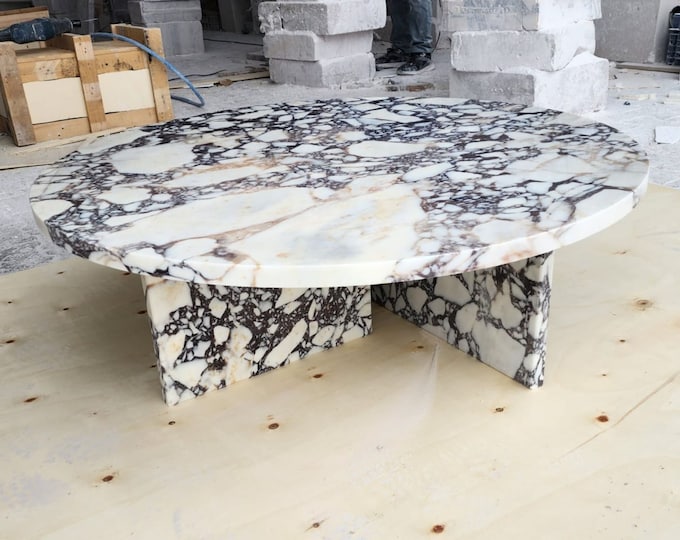 Calacatta Viola Marble, Coffee Table, Marble Coffee Table, Calacatta ...