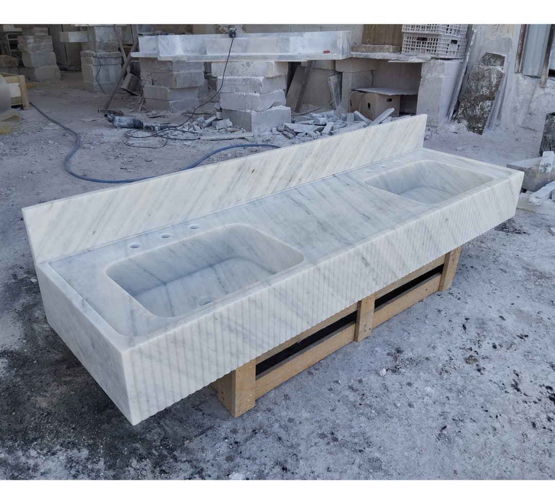 Carrara Marble Sink, Sink Vanity, Sinks Wall Mount, - Etsy