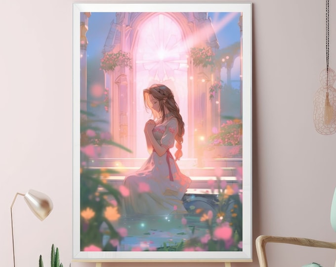 FF7 Aerith Poster, Final Fantasy VII Remake Aerith Art, Final Fantasy ...