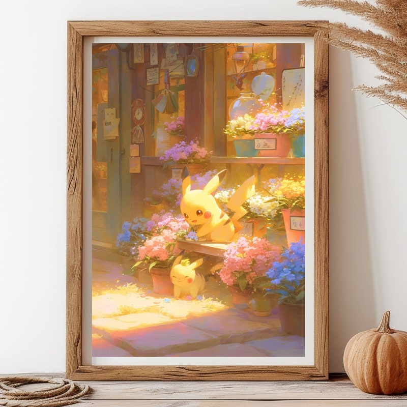 Pikachu Print - Etsy