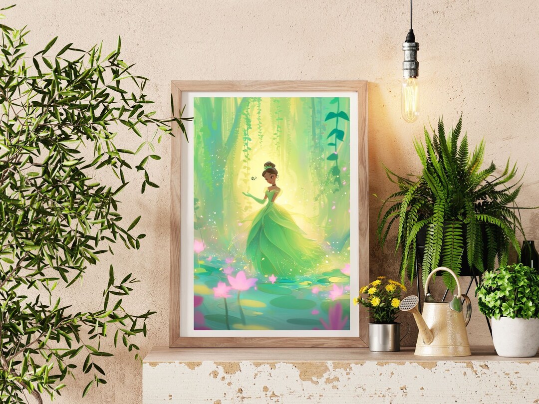 Princess Tiana Poster Pastel, Soft Girl Room Decor for Teens, Pastel ...