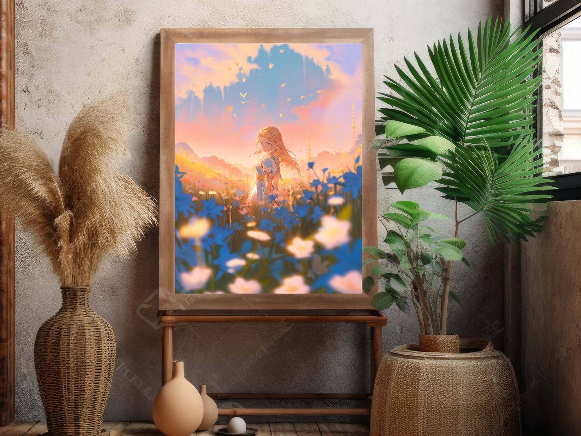 The Legend of Zelda Art, Princess Zelda Poster, Zelda Pastel Print ...