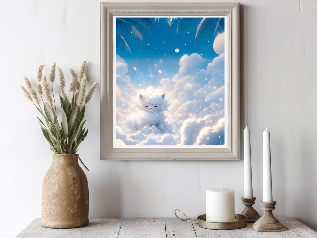 Pokemon Vulpix Illustration, Pokemon Art Print, Watercolor Pokemon ...