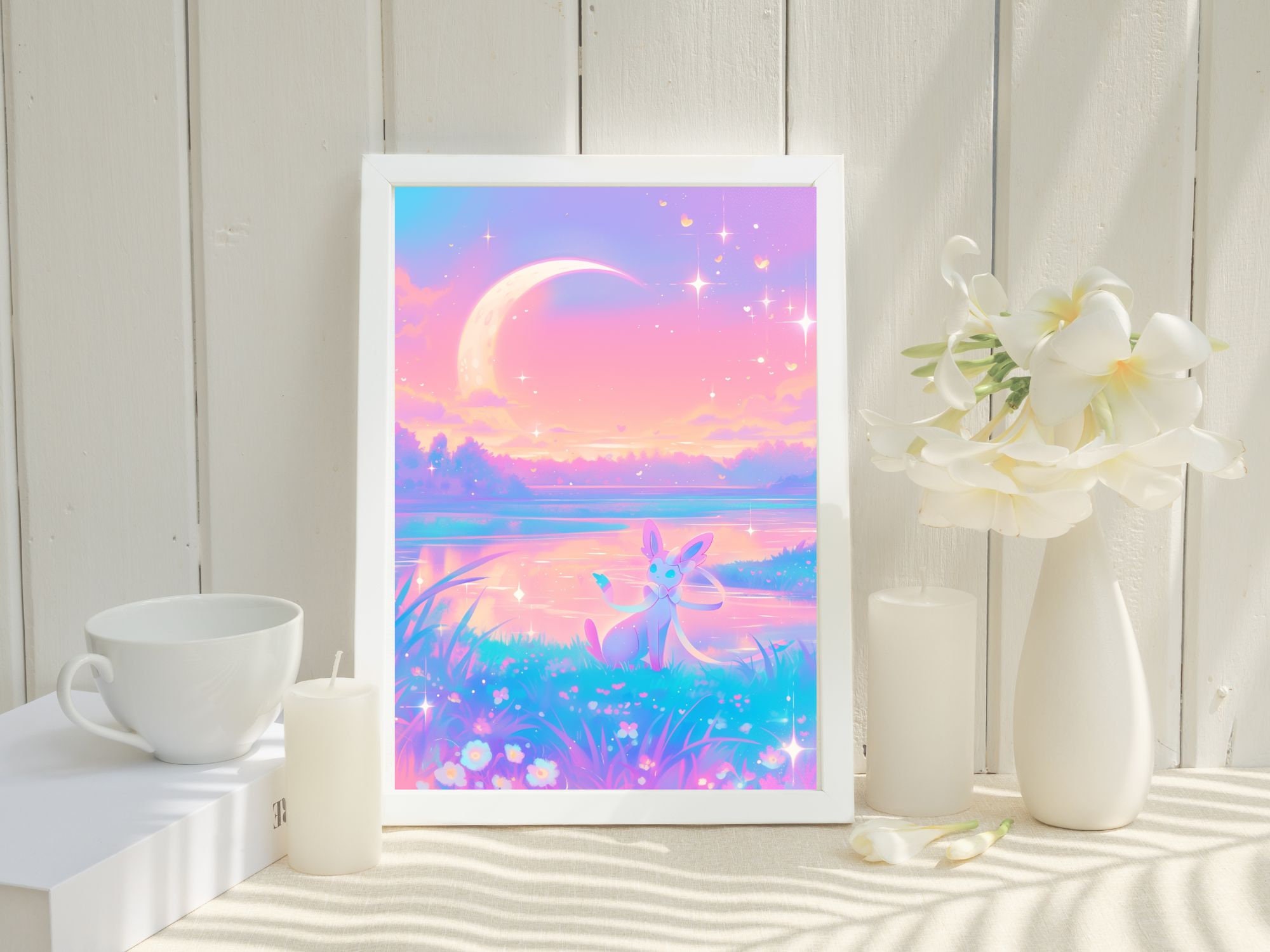 Pokemon Sylveon Illustration, Pokemon Art Print, Watercolor Pokemon ...