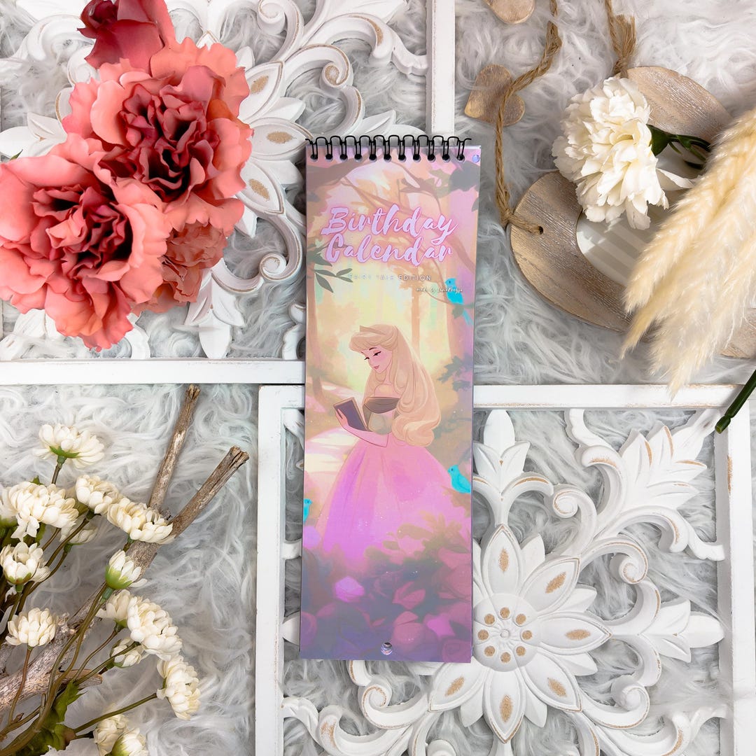 Fairy Tale Birthday Calendar – Perpetual Wall Art With Princess ...