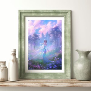 Princess Elsa Poster Pastel, Soft Girl Room Decor for Teens, Pastel ...
