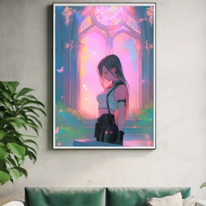 FF7 Tifa Poster, Final Fantasy VII Remake Tifa Art, Final Fantasy ...