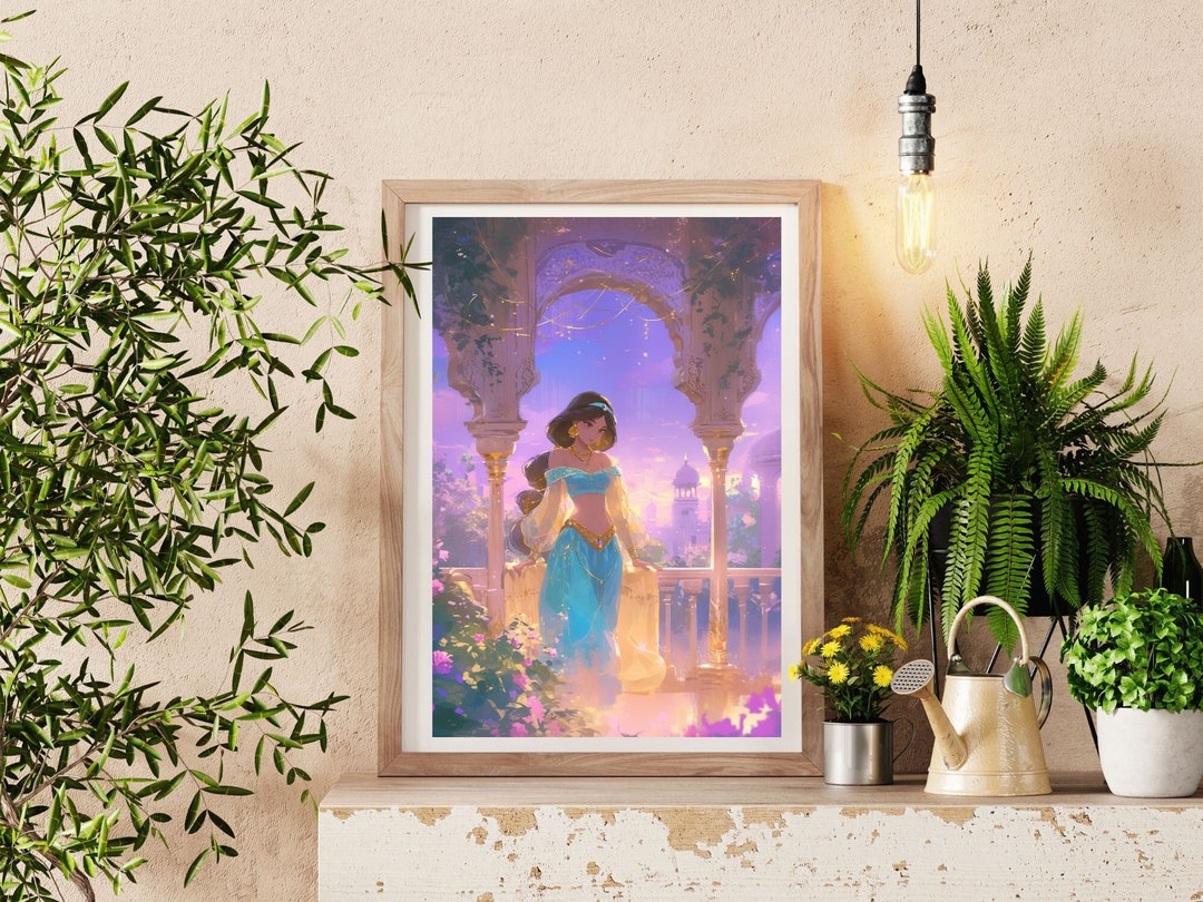 Princess Jasmine Poster Pastel, Soft Girl Room Decor for Teens, Pastel ...