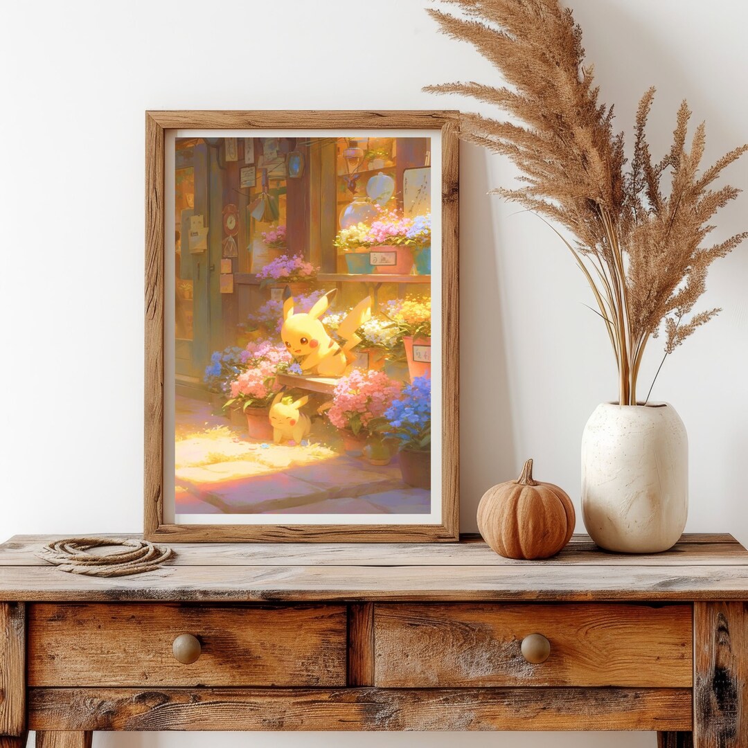 Pokemon Pikachu Illustration, Pokemon Art Print, Watercolor Pokemon ...